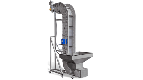 Vertical Incline Conveyor Saves Floor Space [New Product] | Material ...