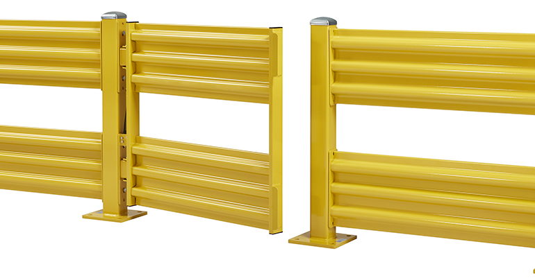Self-Closing Safety Gates | Material Handling and Logistics
