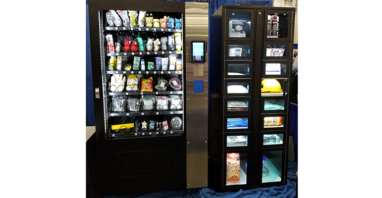 Combination Coil-Locker Vending Machine | Material Handling and Logistics