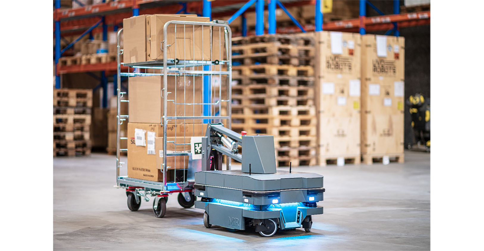 Mobile Robot Hook for Towing Carts | Material Handling and Logistics