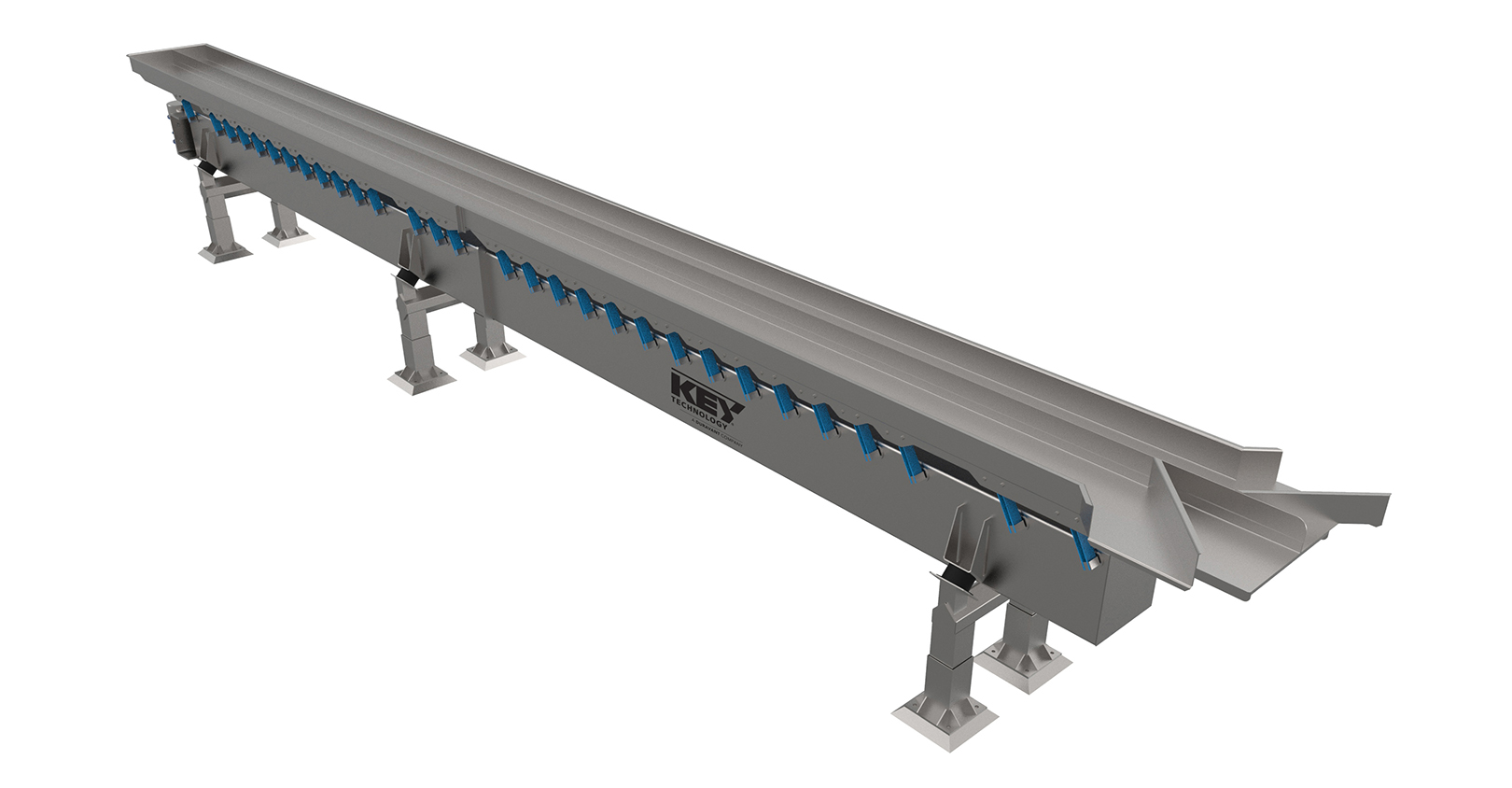 Vibratory Conveyor with Monobeam Construction | Material Handling and ...