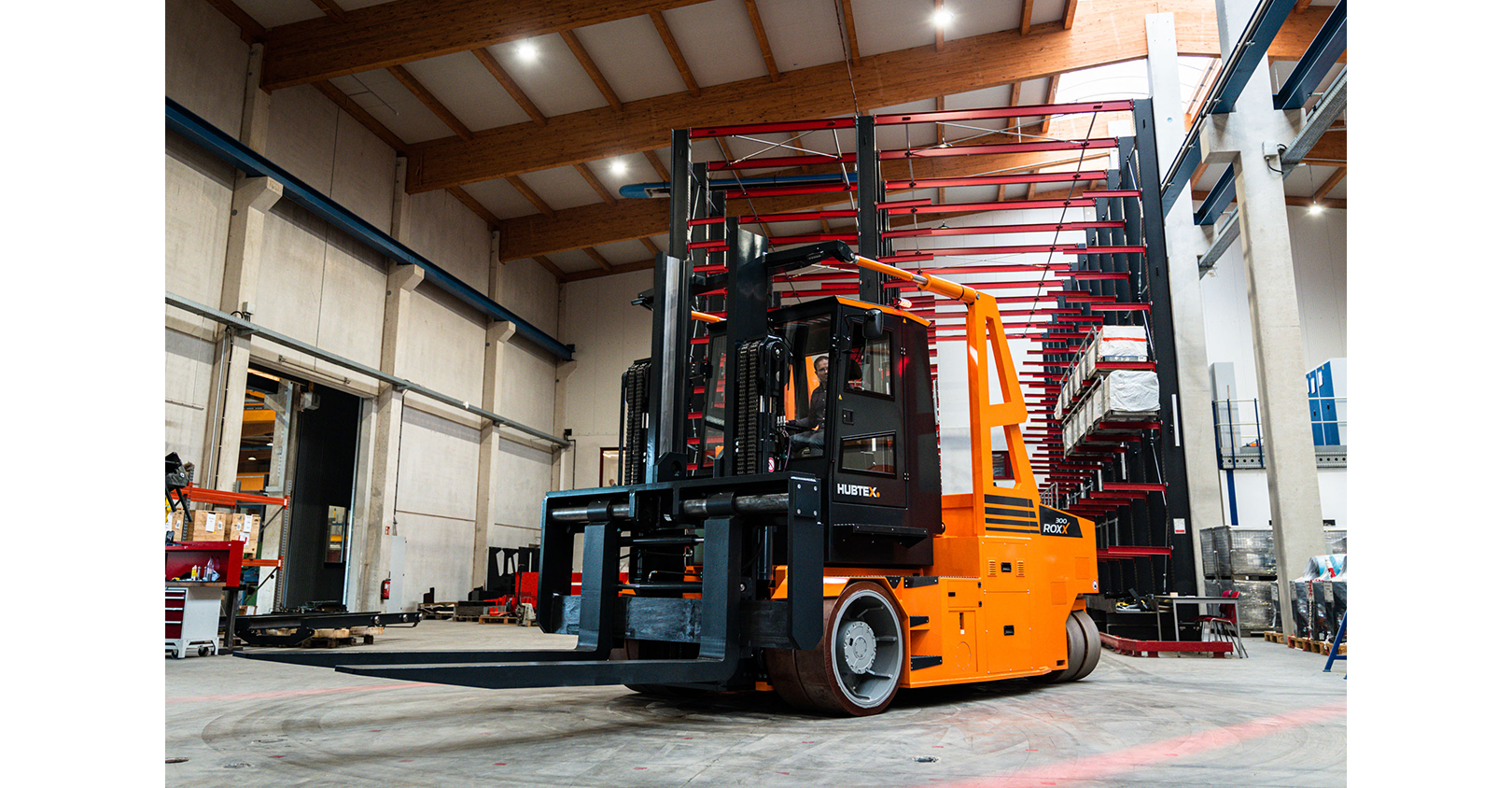 Maneuverable Compact Forklift | Material Handling and Logistics